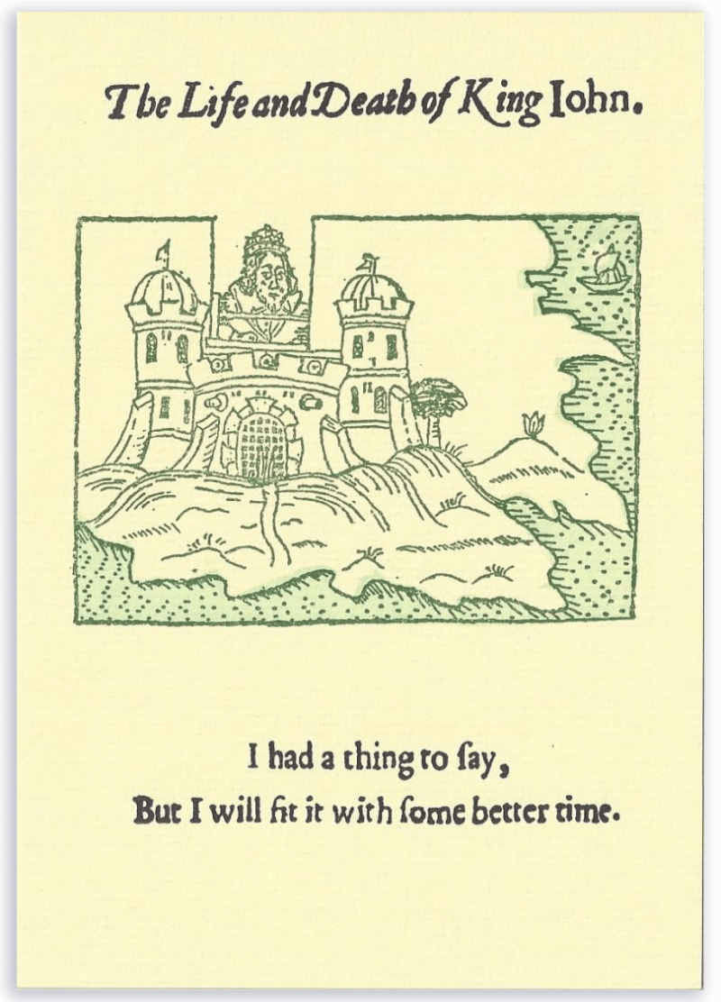 King John Archives - First Folio Cards
